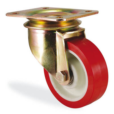 Kama Rulmanlı Poliüretan Döner Tekerlek - 80 mm Çap Poliamid Üzeri ...