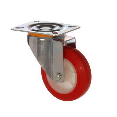 Zet Poliüretan Döner Tekerlek - 100 mm Çap Poliamid Üzeri Poliüretan ...